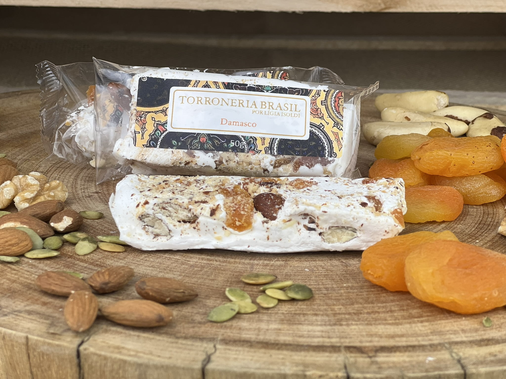 Torrone Artesanal de Damasco com Castanhas