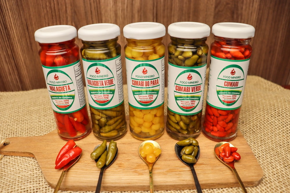 KIT 5 PIMENTAS EM CONSERVA