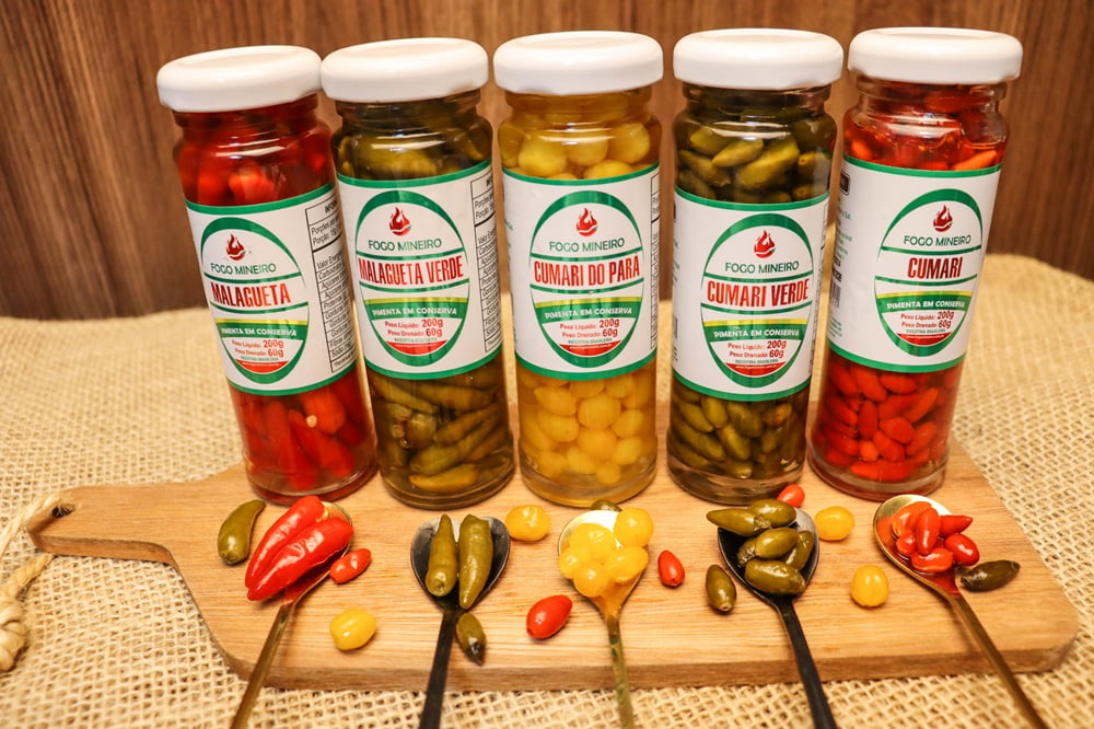 KIT 5 PIMENTAS EM CONSERVA